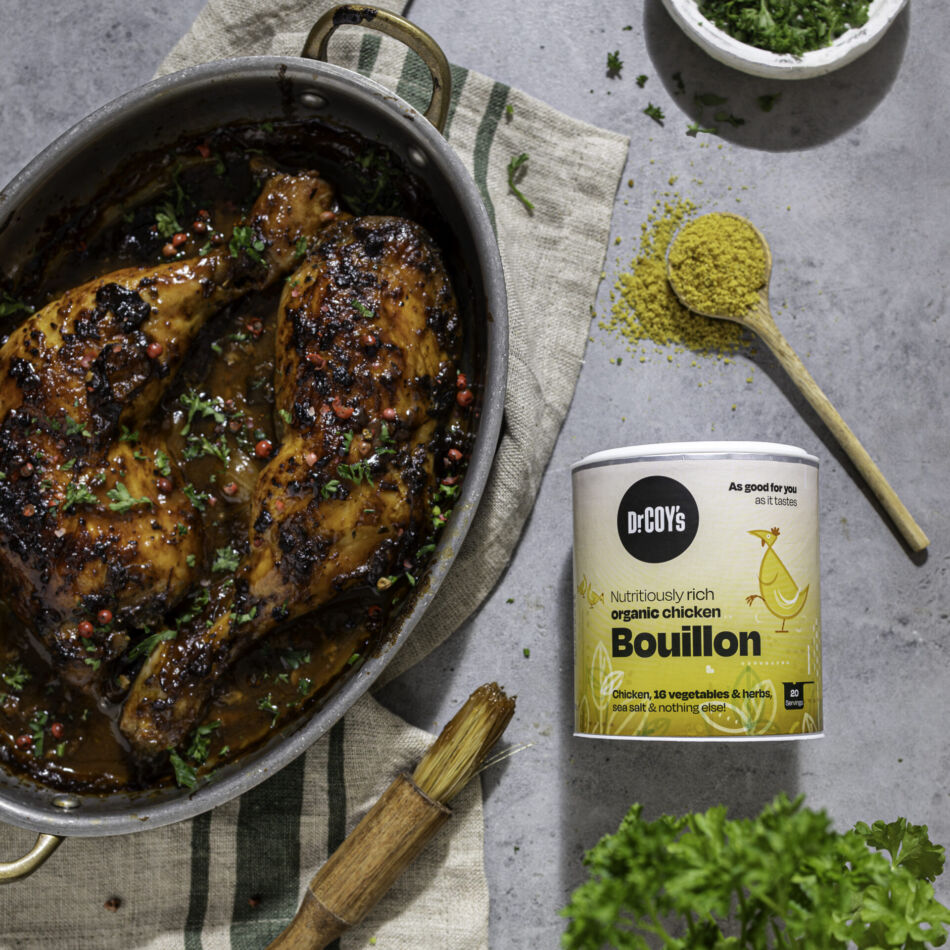 Organic Bouillons 2 x Vegetable 2 x Beef 2 x Chicken - Dr. Coy’s